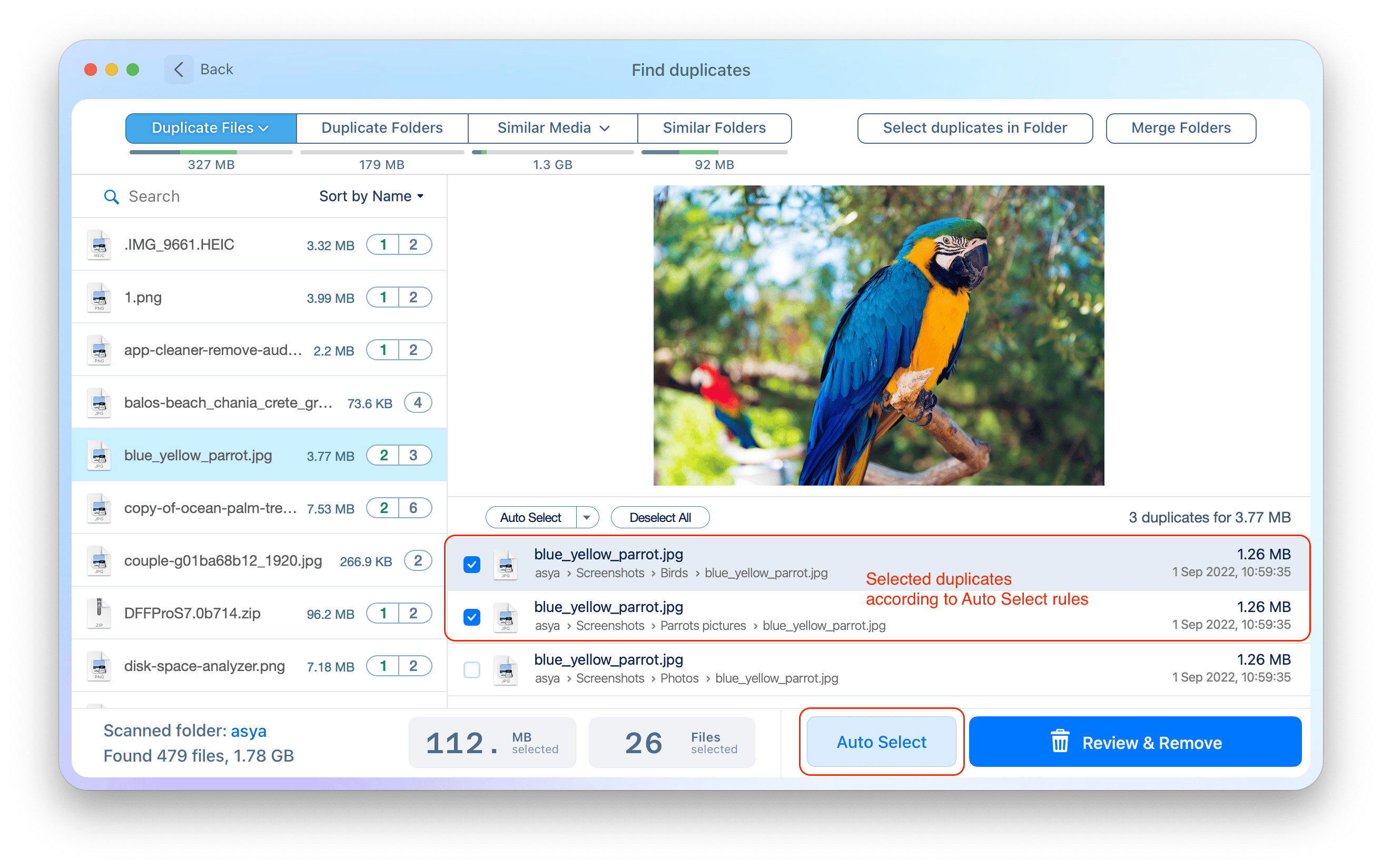 Duplicate File Finder Ho To Use The Auto Select Option