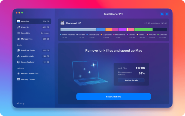 MacCleaner Pro - Clean Up and Speed Up a Mac | Free Download