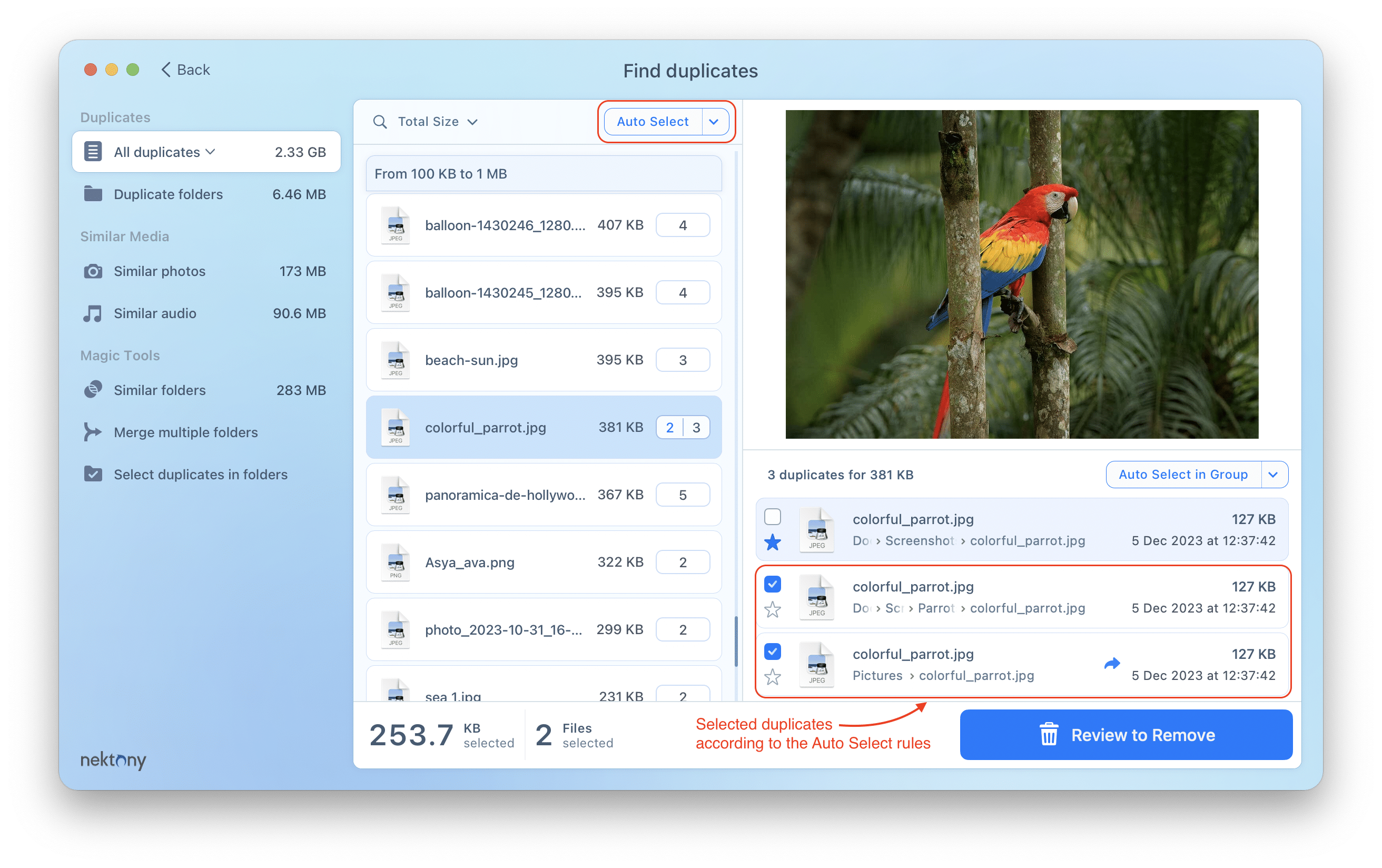 Duplicate File Finder Ho To Use The Auto Select Option
