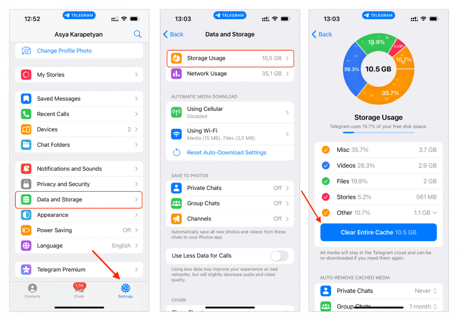 How to Clear the Telegram Cache - Guides for iPhone and Mac
