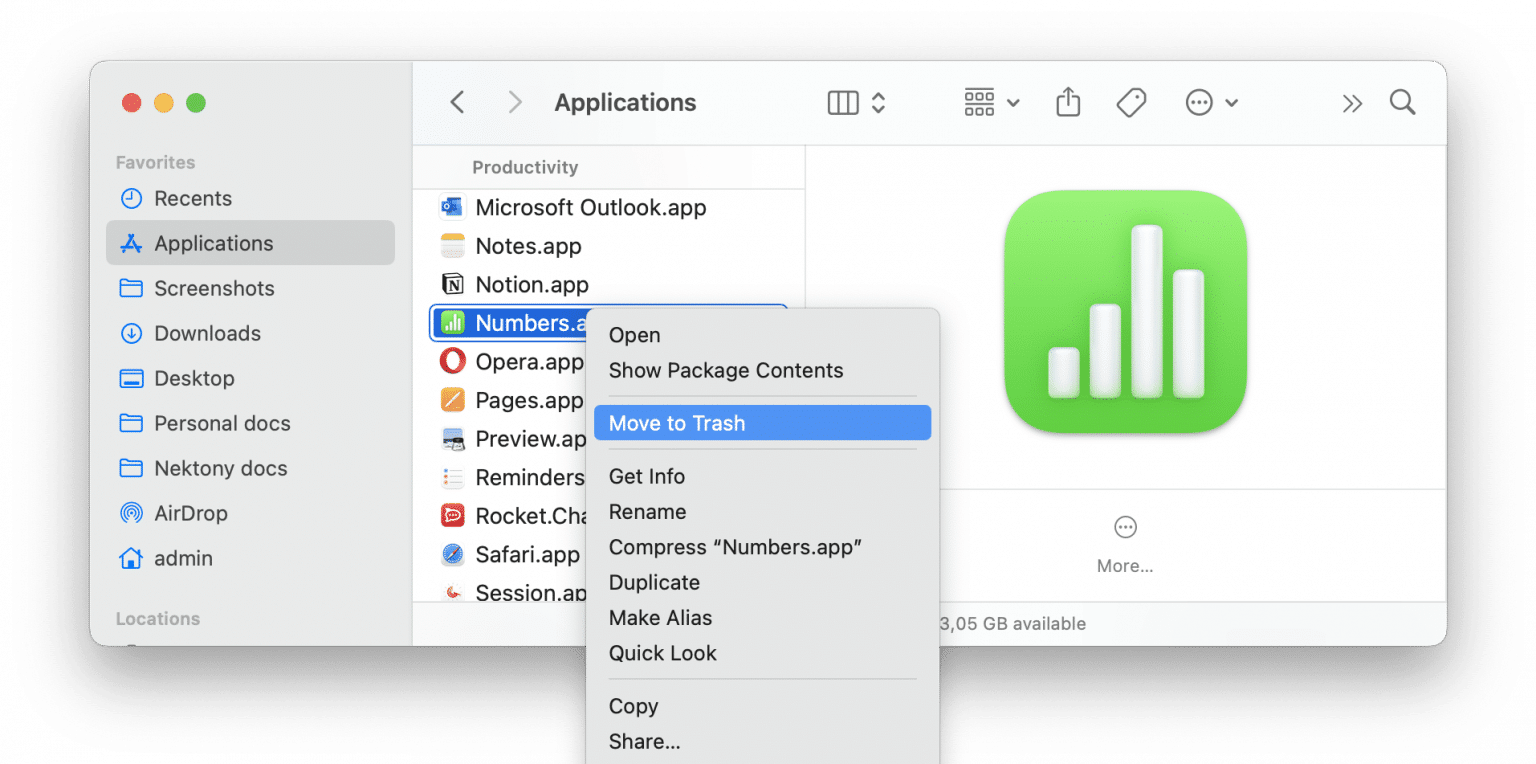 How to Uninstall Numbers from Mac Completely