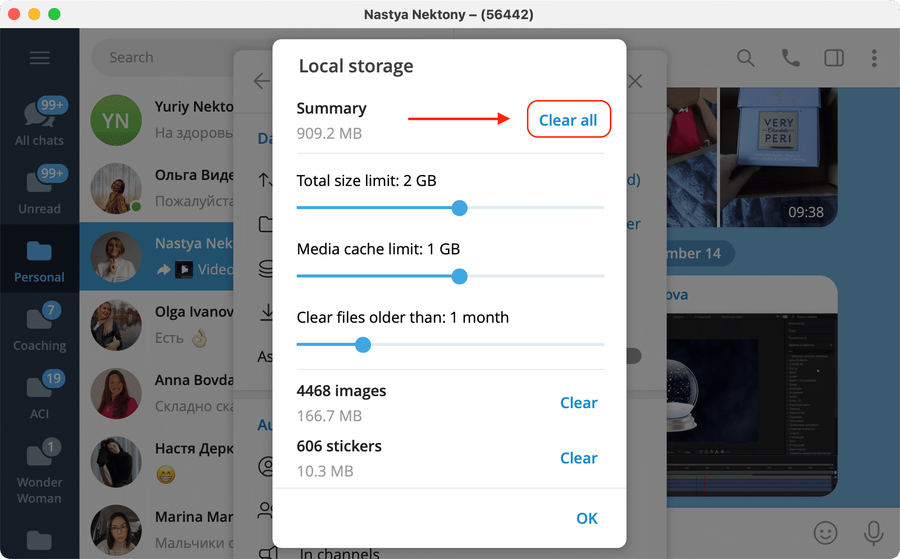 How to clear the Telegram cache - Guides for iPhone and Mac