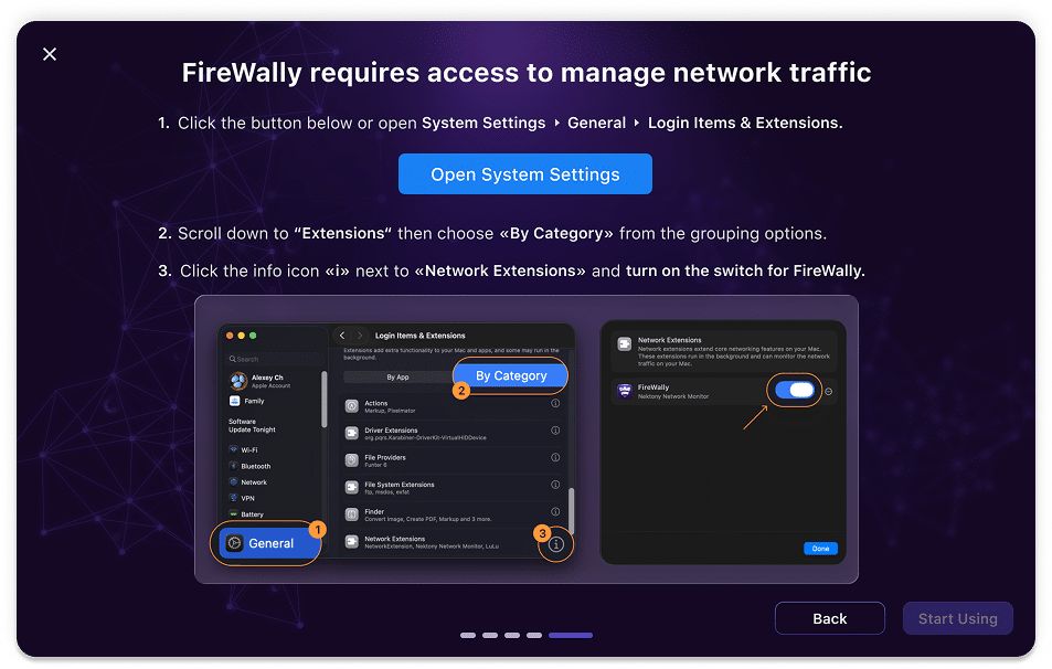 Getting started with FireWally - Mac firewall app